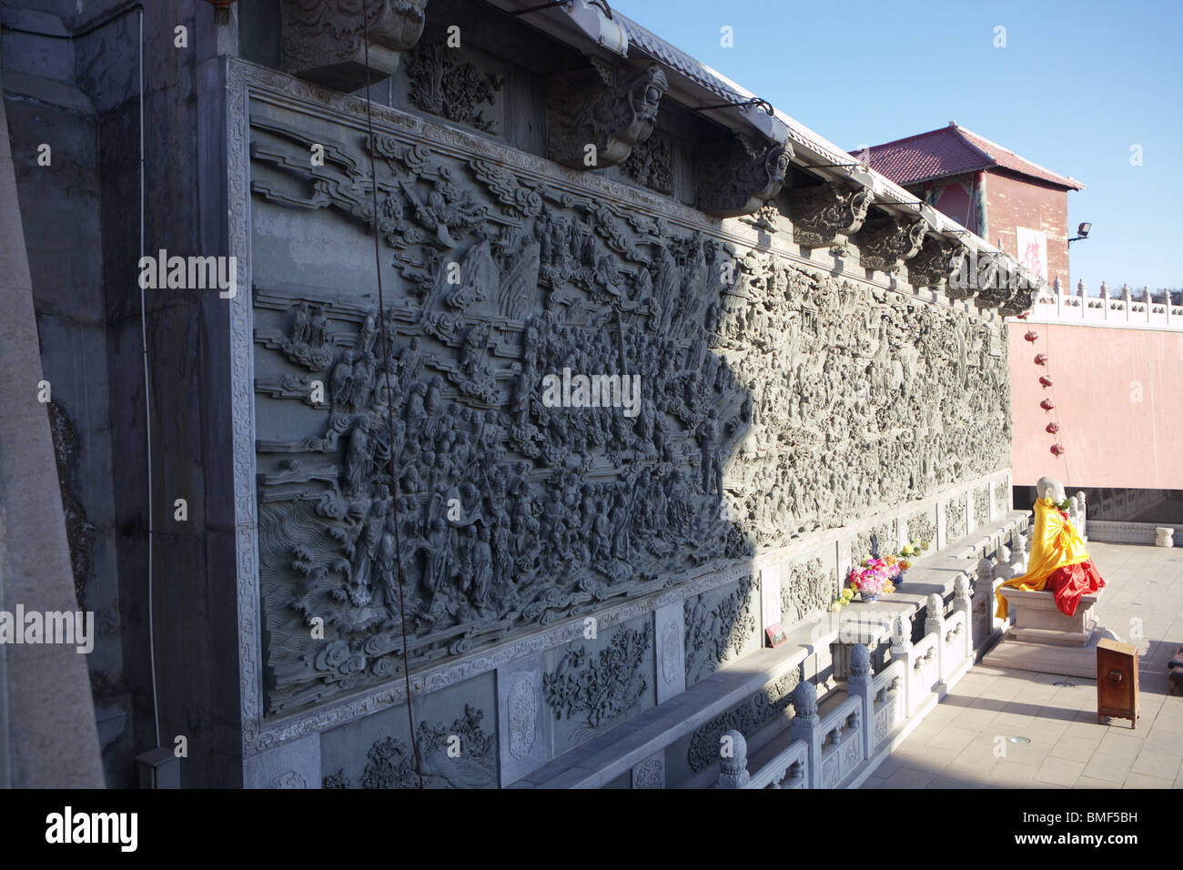 Five Hundred Arhats Wall, Temple Of Divine Light, Badachu Park, Beijing ...