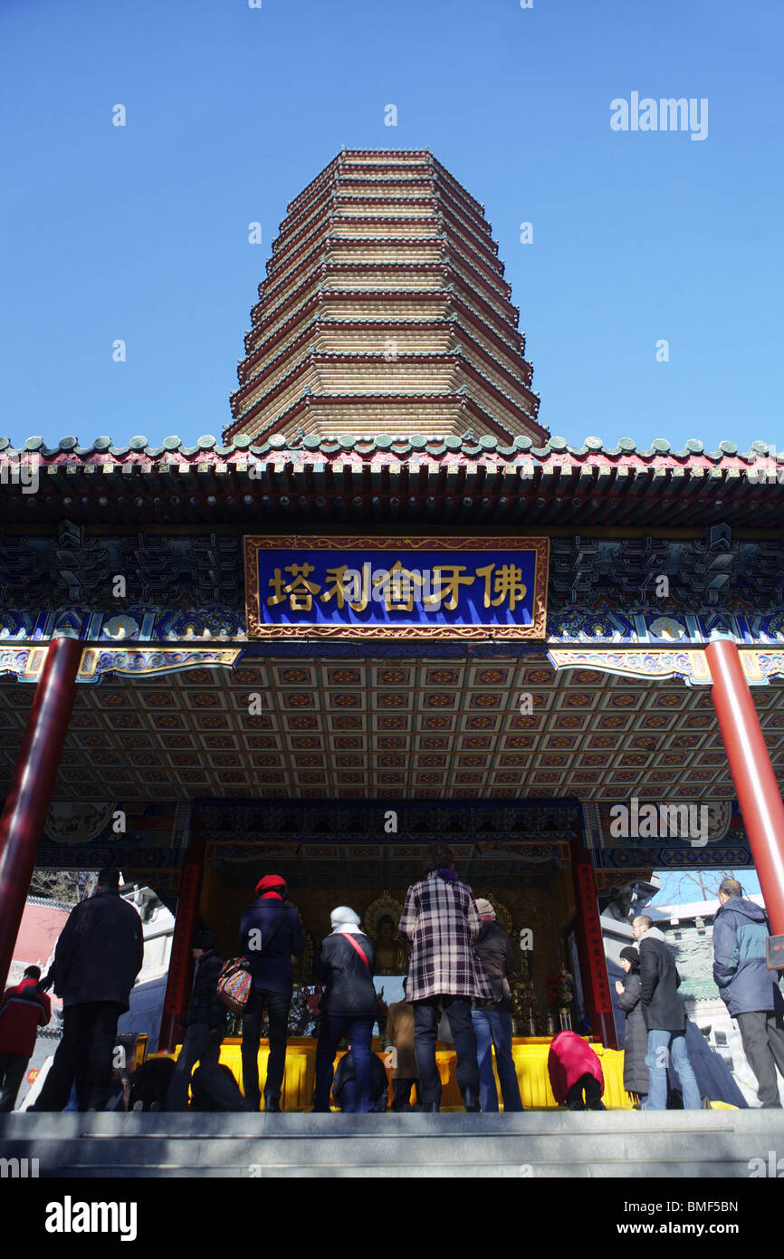 Sarira Pagoda, Temple Of Divine Light, Badachu Park, Beijing, China ...