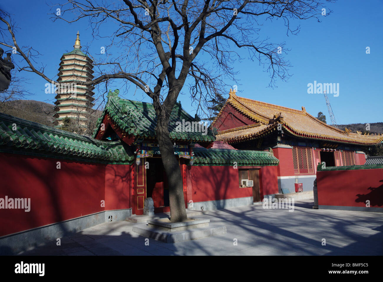 Temple Of Divine Light, Badachu Park, Beijing, China Stock Photo - Alamy