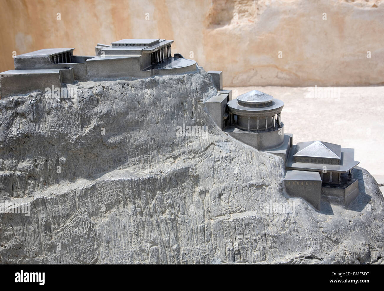 Model bronze sculpture of Masada - at Masada - israel Stock Photo - Alamy