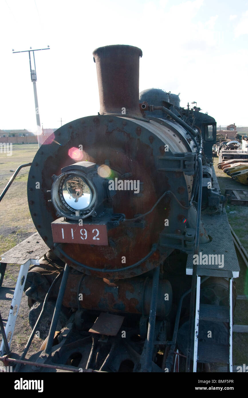 Steam engine train, Manzhouli Port, Hulunbuir, Inner Mongolia ...