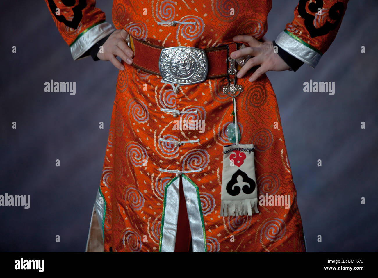 Details of Daur men's traditional costume, Morin Dawa Daur Autonomous ...