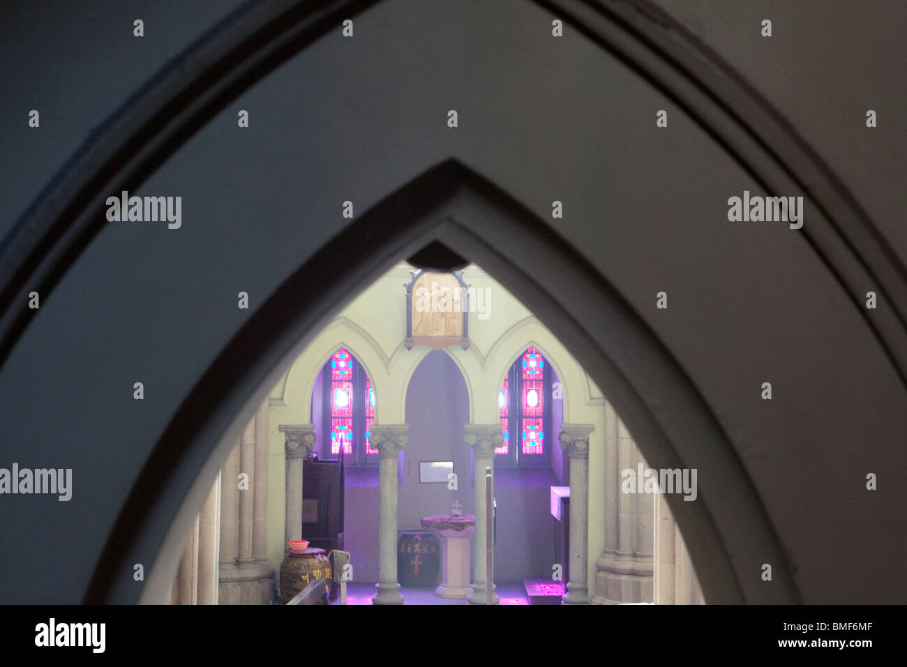 Interior of St. Ignatius Cathedral of Shanghai, Shanghai, China Stock ...