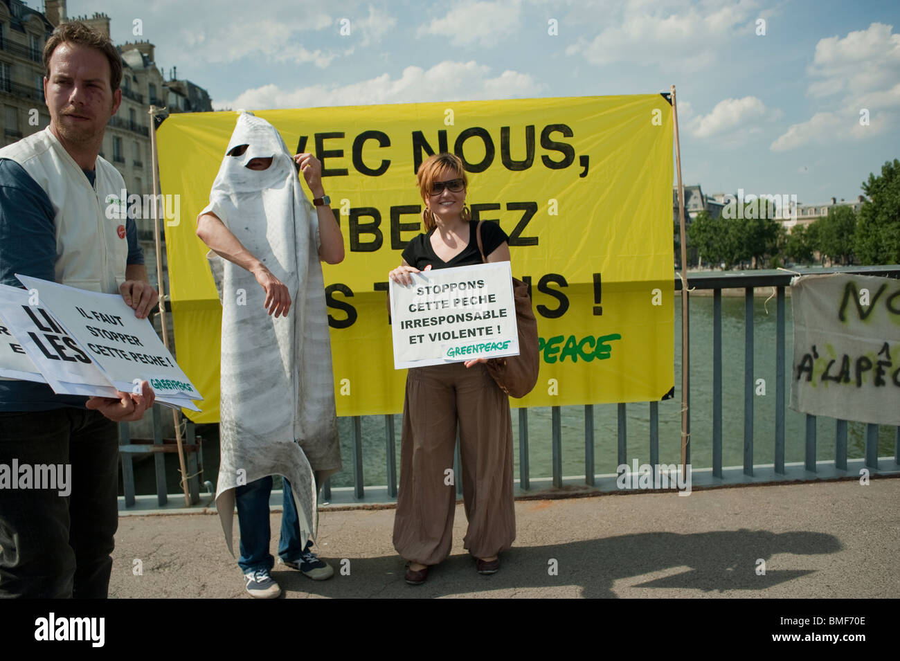 French Woman with Environmental Activists from Greenpeace ...