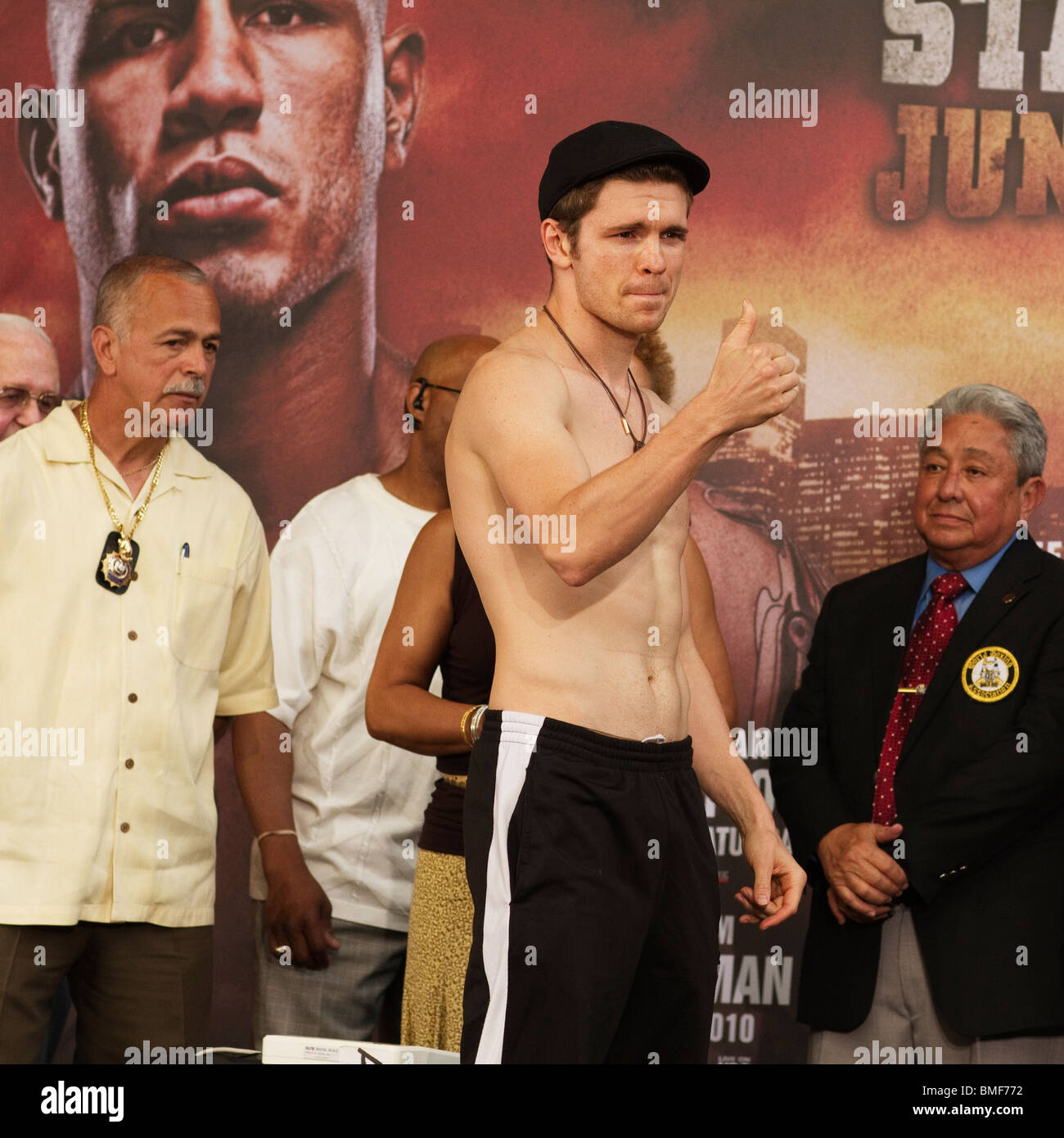 Yuri Foreman weigh-in at Yankee Stadium at Yankee Stadium for the World ...