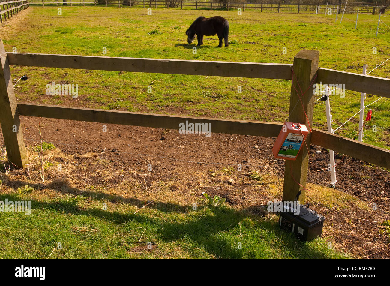 An electric fence controller at Easton Farm Park in Easton , Woodbridge ...
