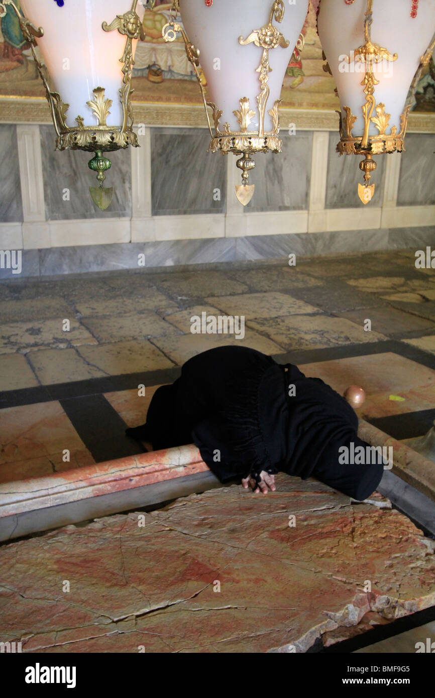 Israel, Jerusalem Old City, the Stone of Anointing at the Church of the ...