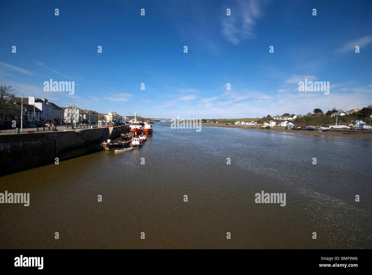 Bideford Devon UK River Torridge Fishing Boat Stock Photo - Alamy