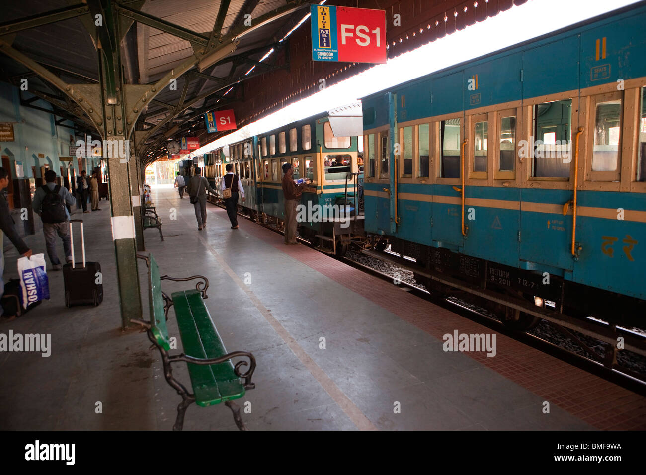 India, Tamil Nadu, Udhagamandalam (Ooty), Nilgiri Mountain Railway rack ...