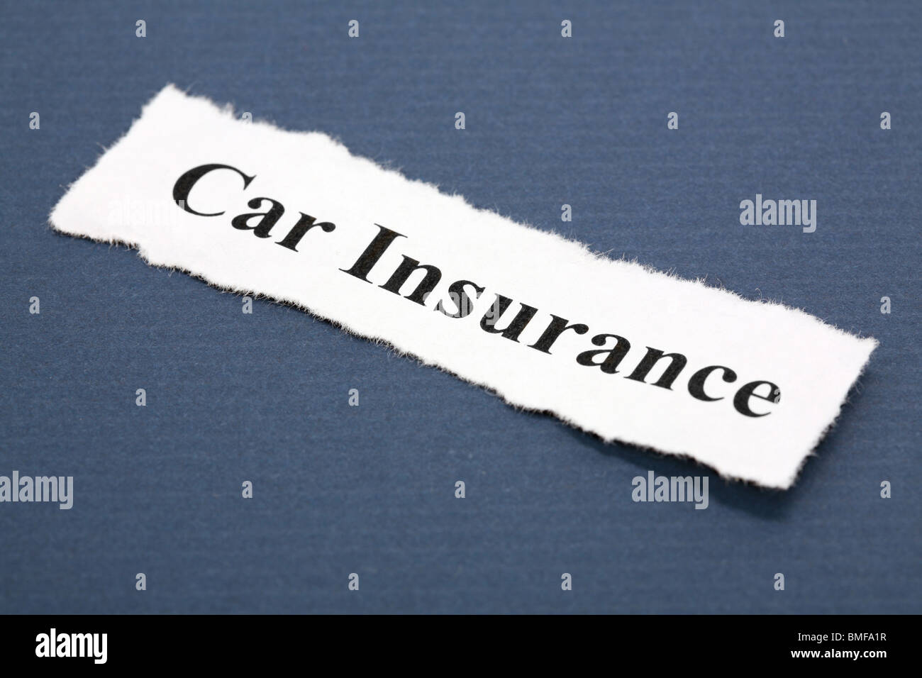 Headline of car Insurance with blue background Stock Photo - Alamy