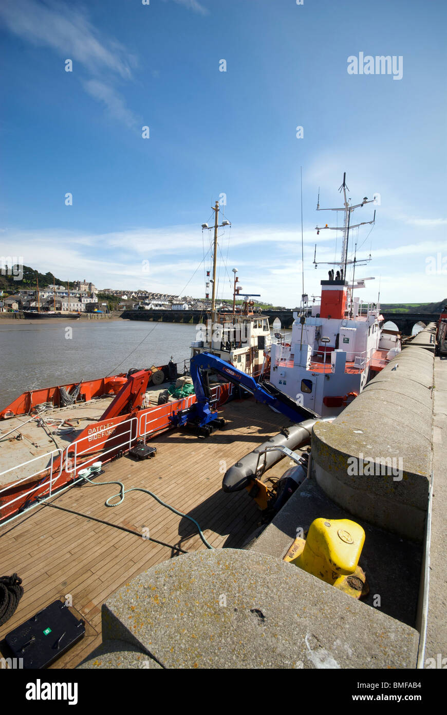 Bideford Devon UK River Torridge Fishing Boat Stock Photo - Alamy Bideford Devon UK River Torridge Fishing Boat Stock Photo - Alamy