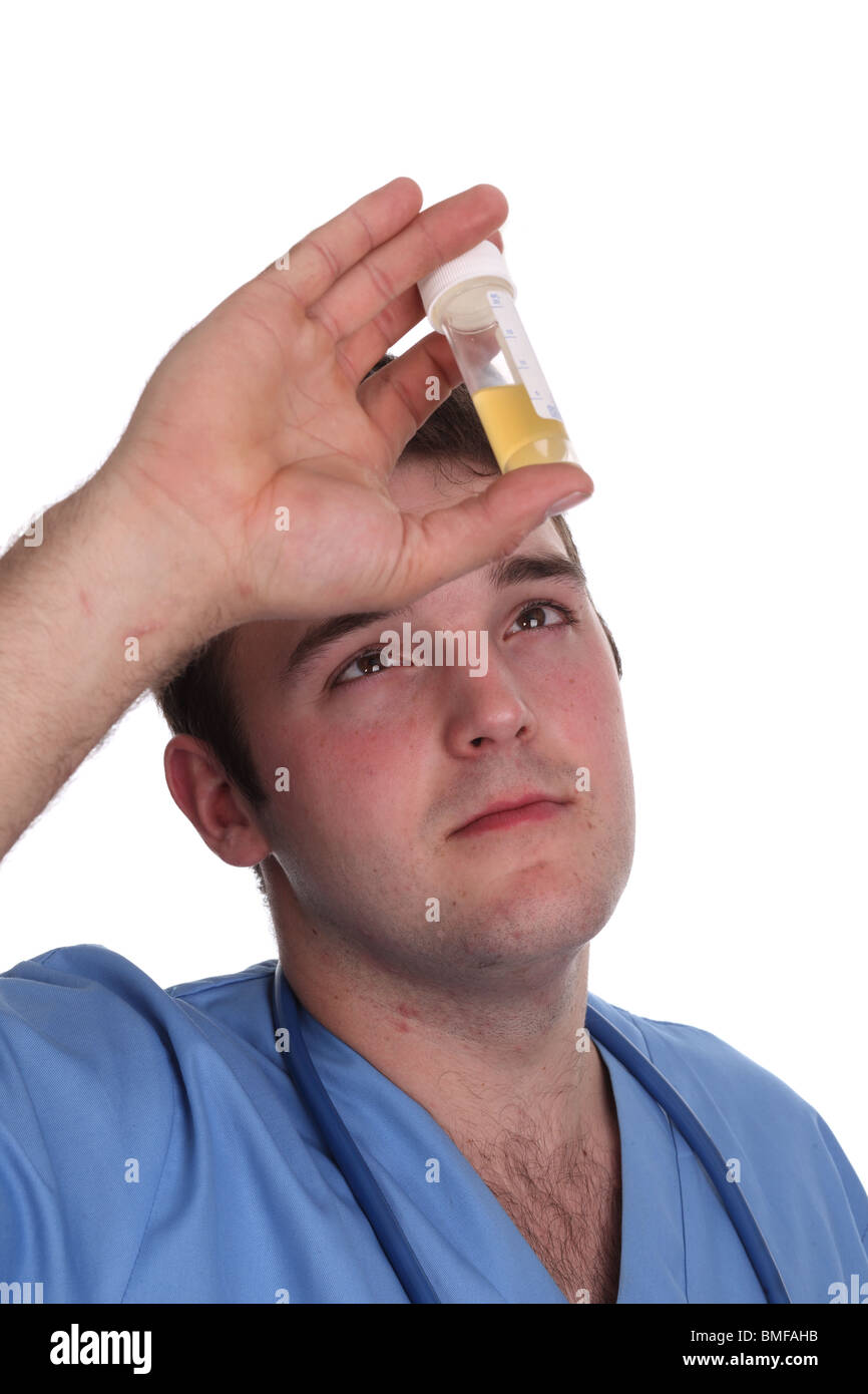 May 2010 - Young male model in medical scrubs as a male nurse Stock ...