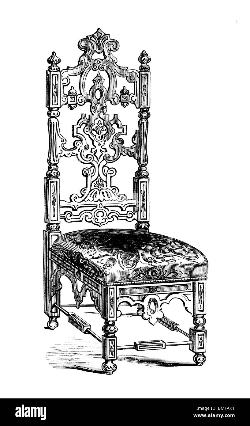 Art nouveau furniture cut out on white Cut Out Stock Images & Pictures ...