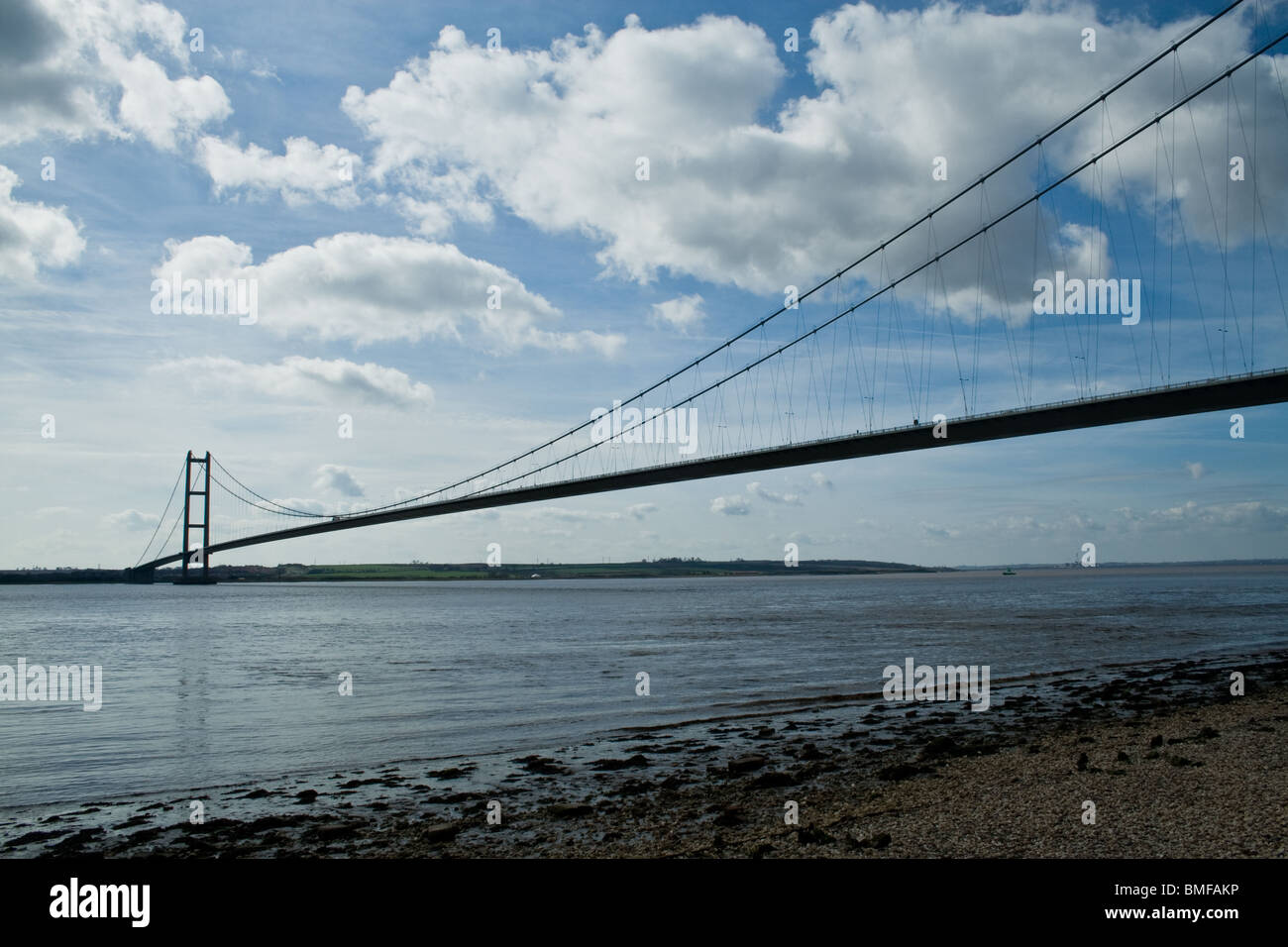A view of the Humber Bridge, UK Stock Photo - Alamy