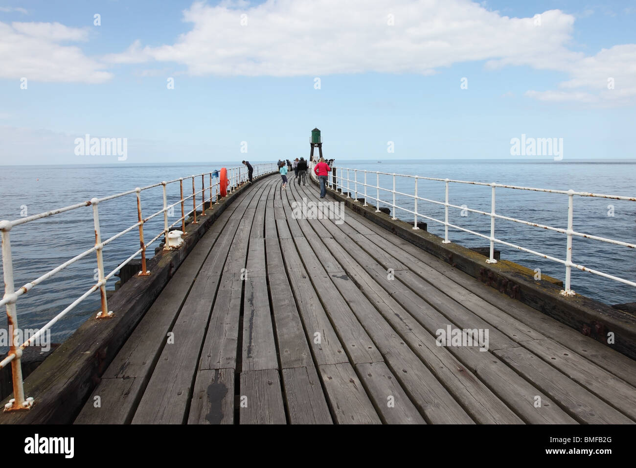 Whitby Pier North Yorkshire UK Stock Photo - Alamy