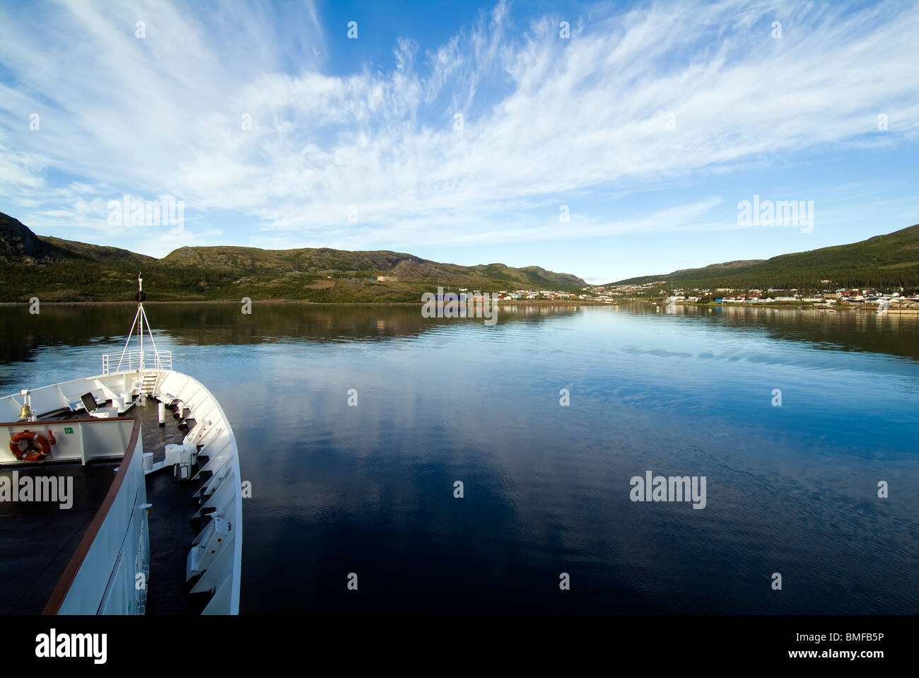 Nain village, Harbor and coastline, Labrador, Canada Stock Photo - Alamy