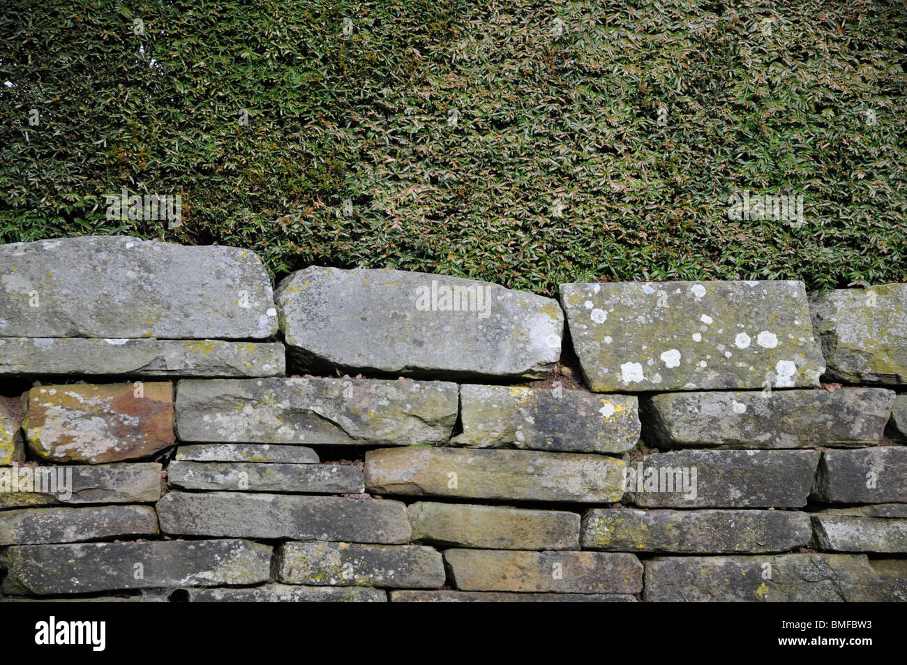 Drystone wall garden hi-res stock photography and images - Alamy