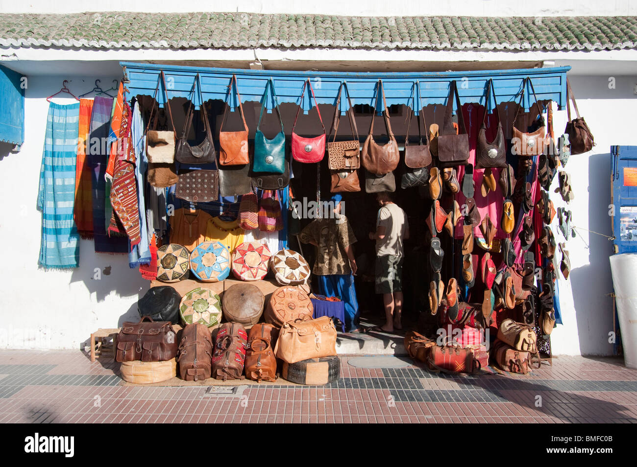 Street shop in Medina, Essaouira Stock Photo - Alamy