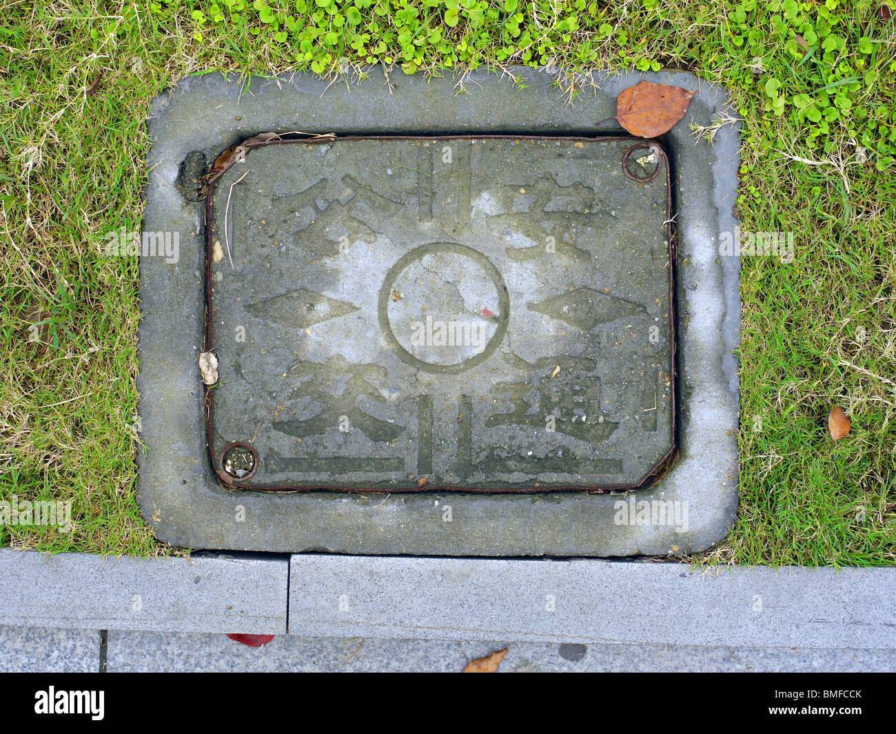 Concrete manhole cover hi-res stock photography and images - Alamy