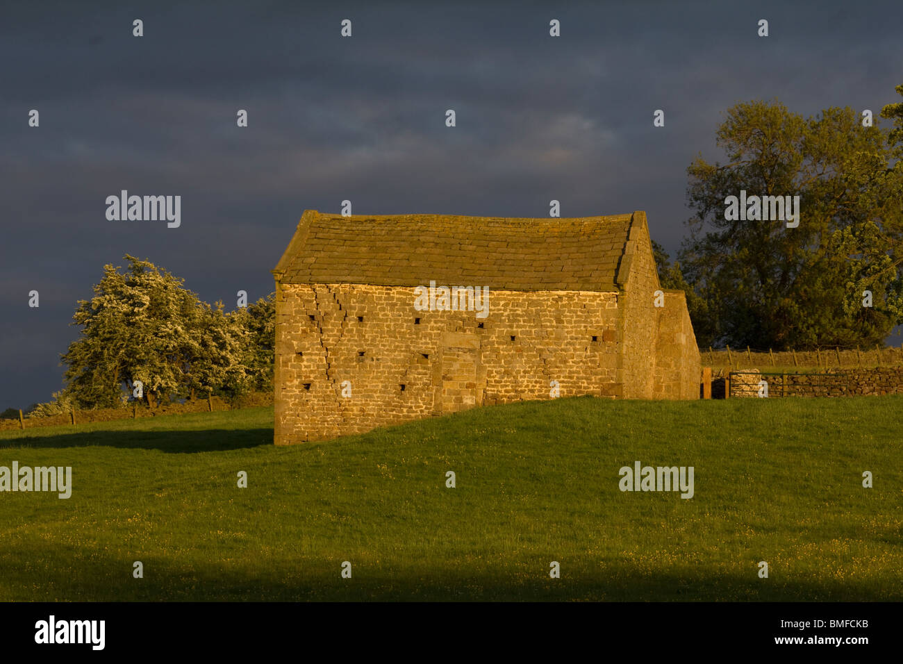 Rural barn conversion yorkshire barn conversion hi-res stock ...