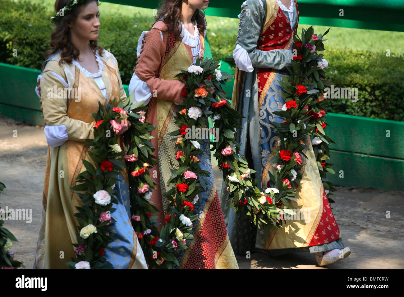Parade at traditional Ferrara's Palio, Ferrara, Italy Stock Photo - Alamy