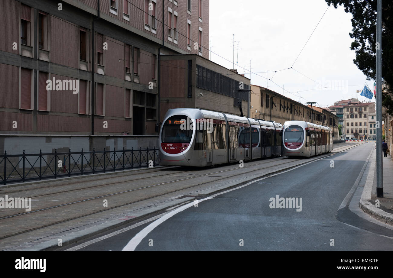 Trams in Florence, Italy-3 Stock Photo - Alamy