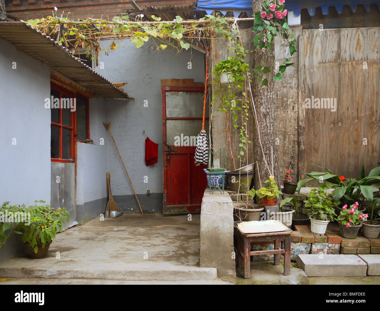 Typical hutong house courtyard in Beijing, China Stock Photo - Alamy