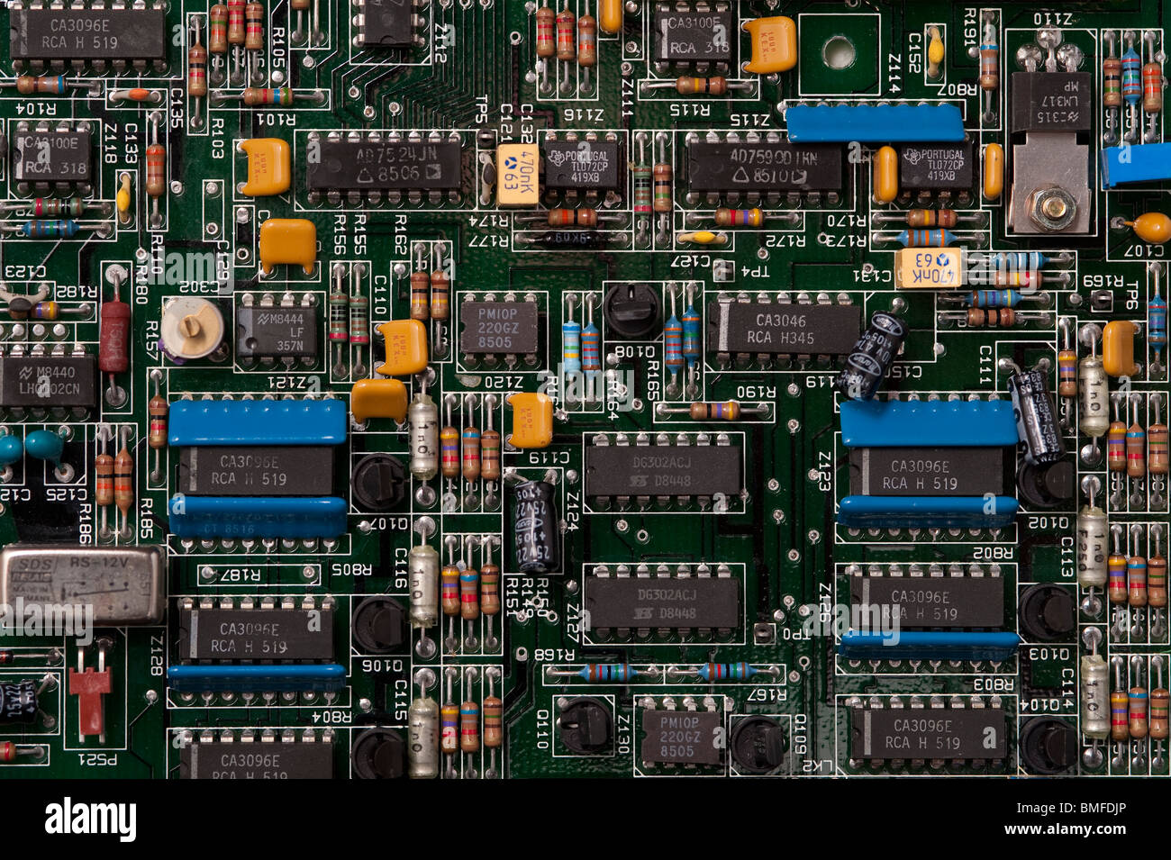 Close up of computer circuit board Stock Photo - Alamy