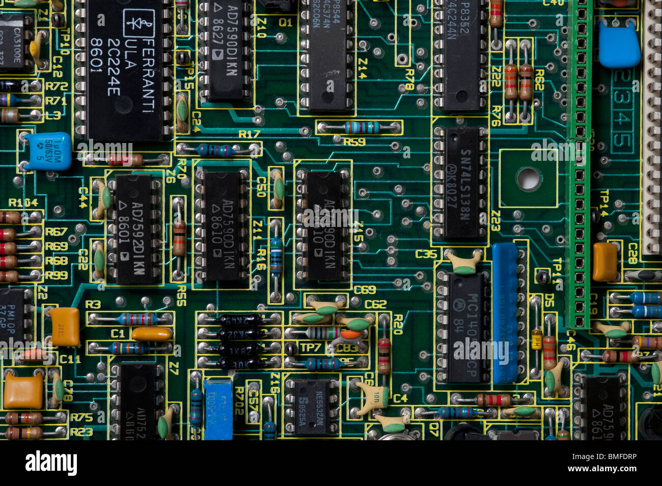 Close up of computer circuit board Stock Photo - Alamy