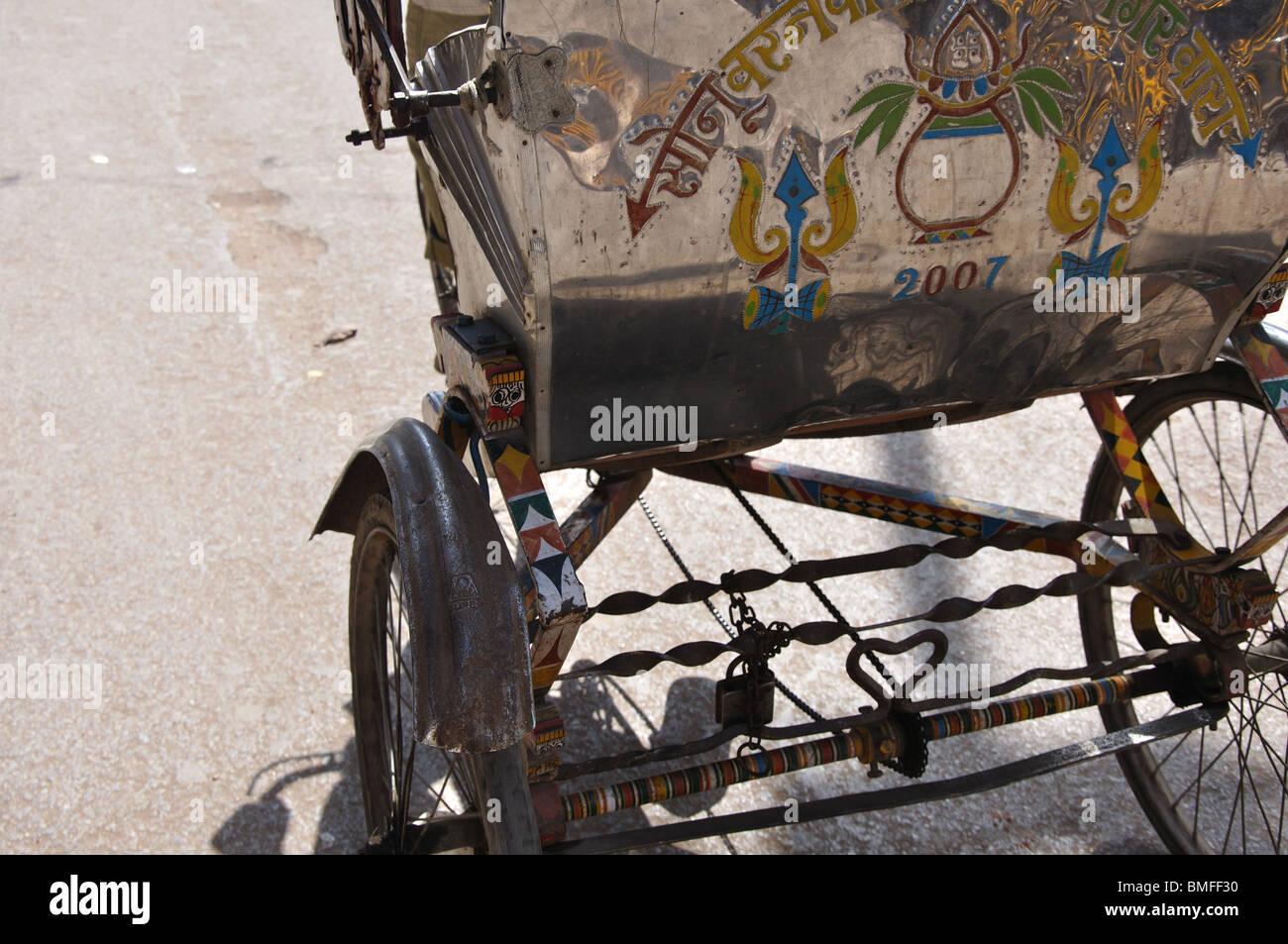Decorated rickshaw in India Stock Photo - Alamy