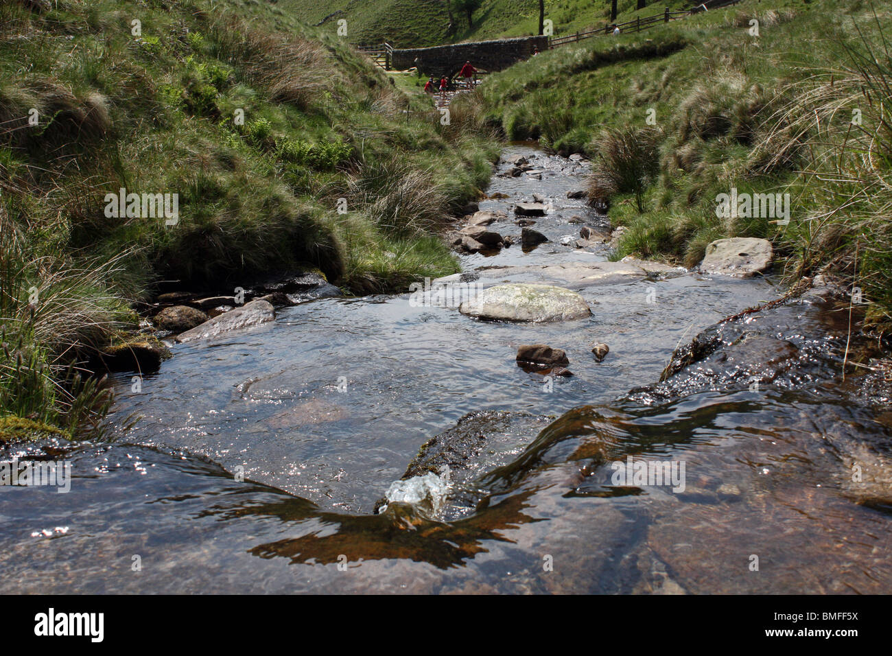 River Noe Edale Derbyshire Peak District National Park England Stock ...