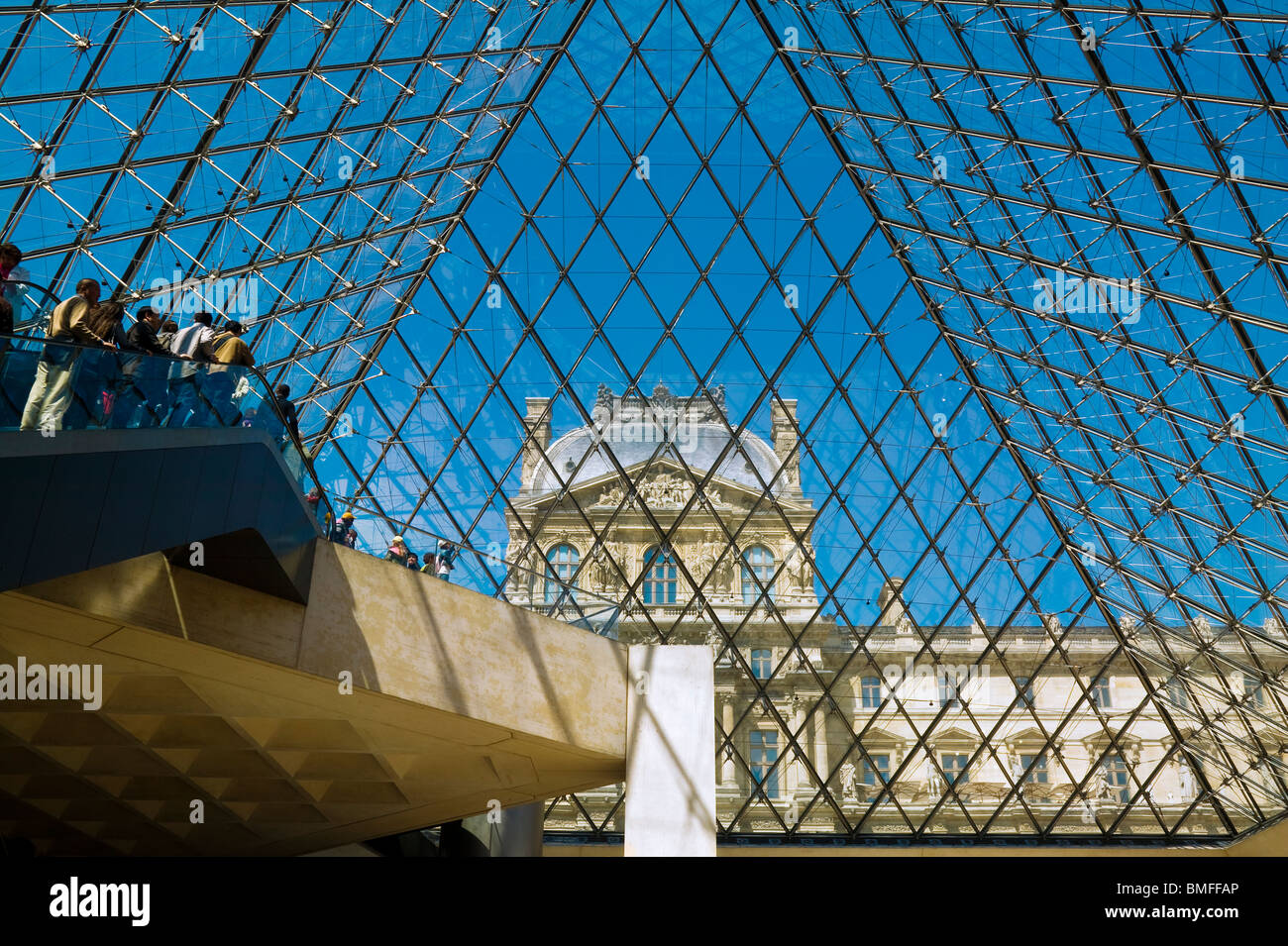 Under pyramid louvre museum hi-res stock photography and images - Alamy