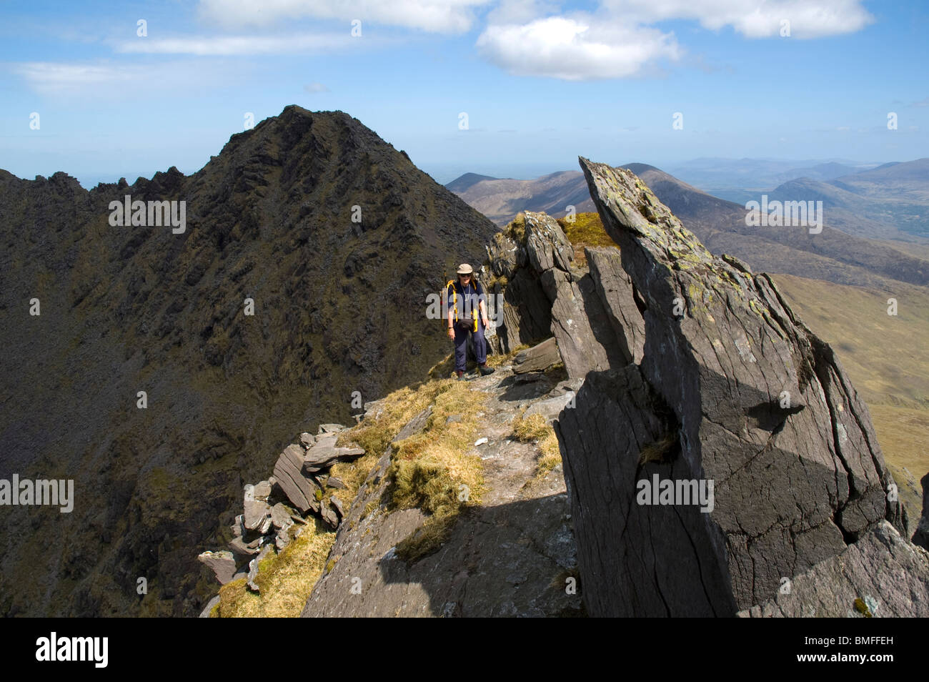 Lackagarrin from the ridge of Cummeennapeasta, Macgillycuddy's Reeks ...