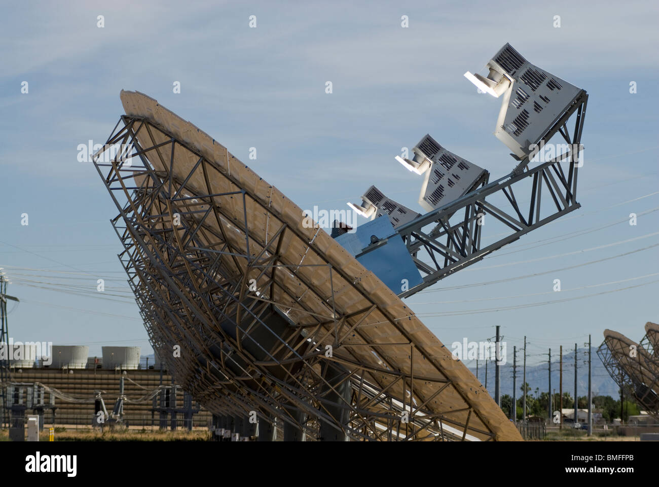 Solar thermal plant parabolic mirror hi-res stock photography and ...