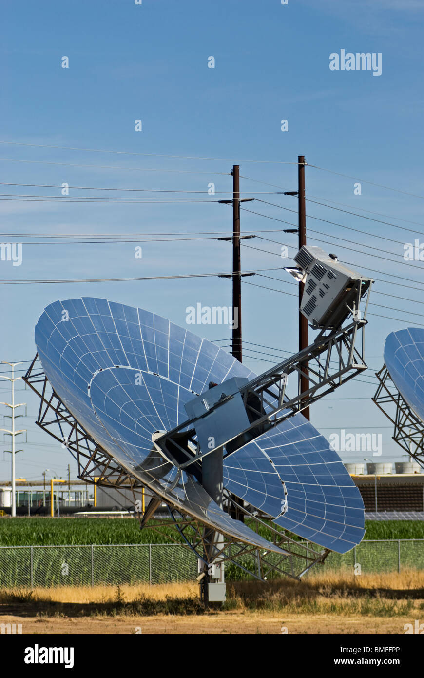 A Solar Dish on a solar farm near Peoria, Arizona, USA Stock Photo - Alamy