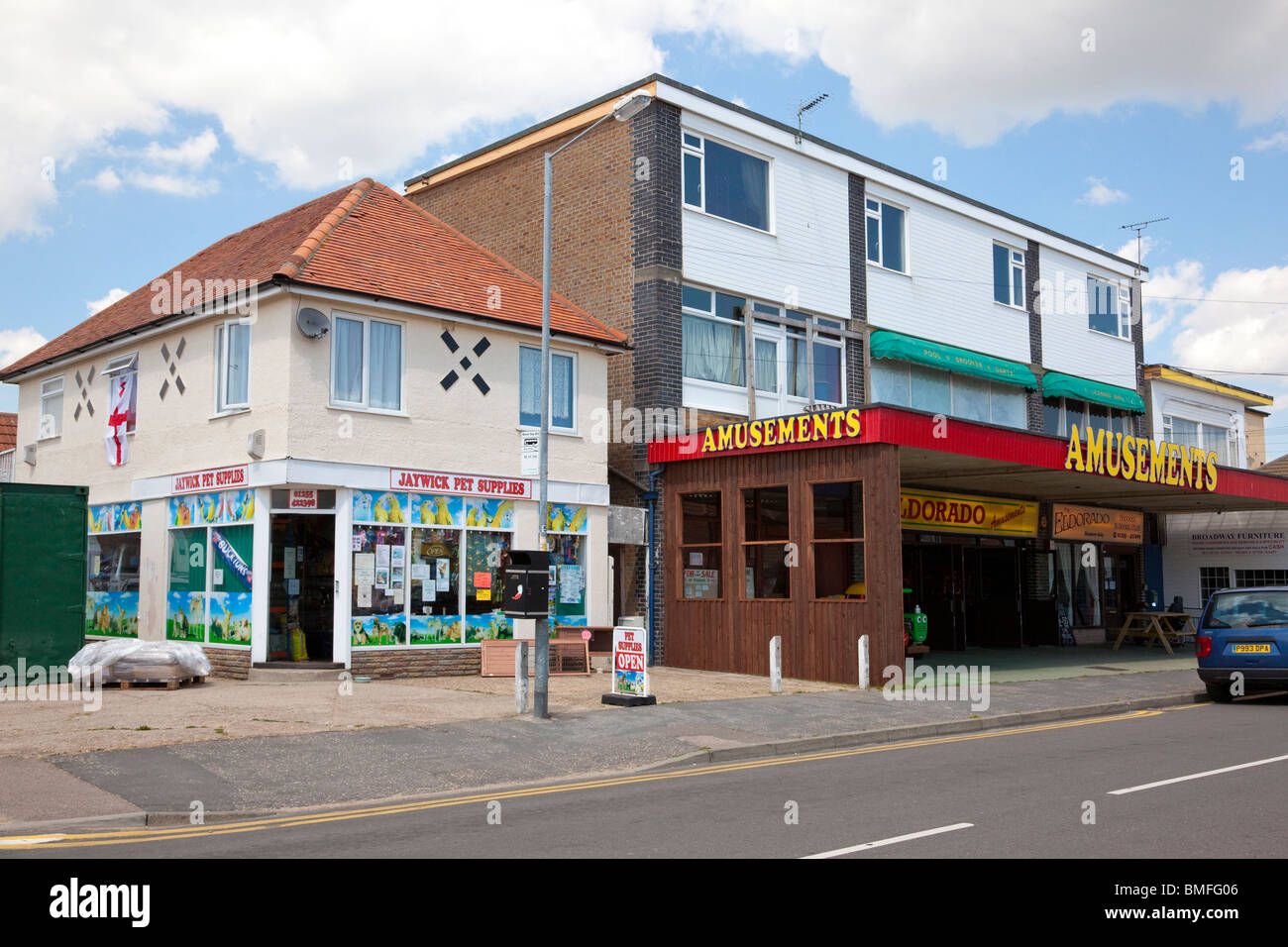 Jaywick town centre, Essex, UK Stock Photo - Alamy