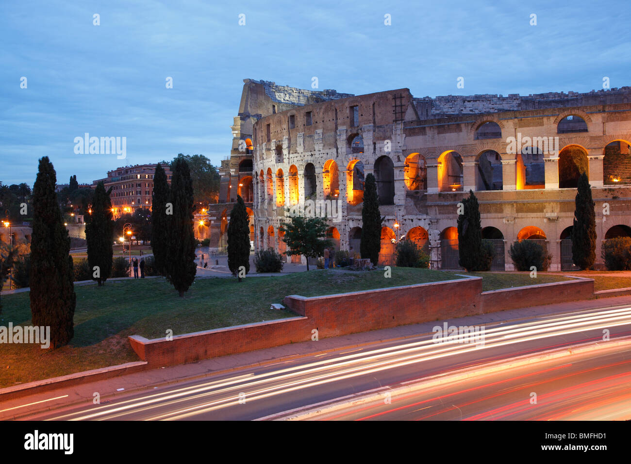 Coliseum at night, Rome, Italy Stock Photo - Alamy