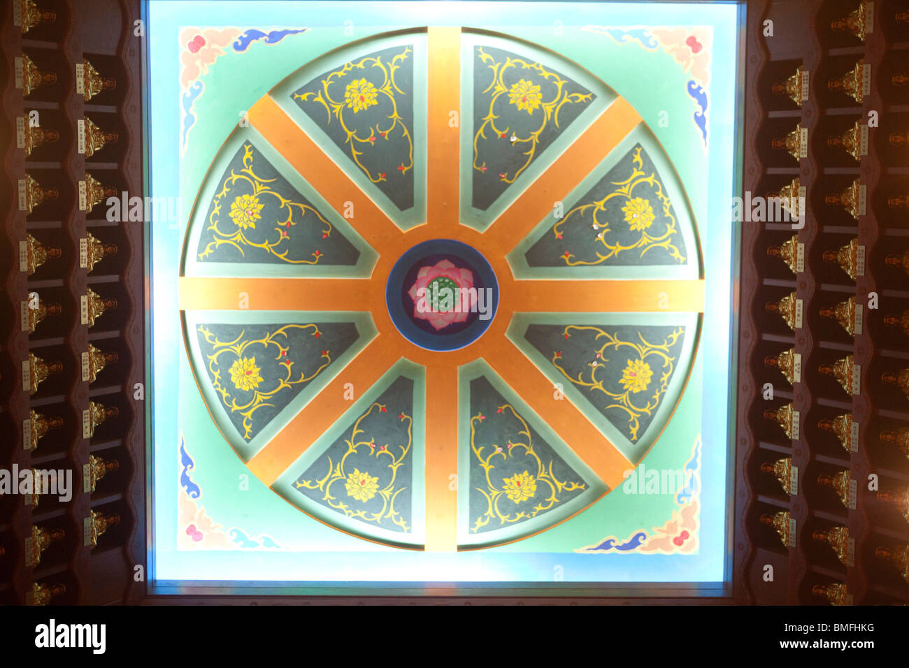 Ceiling of Jade Buddha Hall, Jade Buddha Temple, Shanghai, China Stock ...