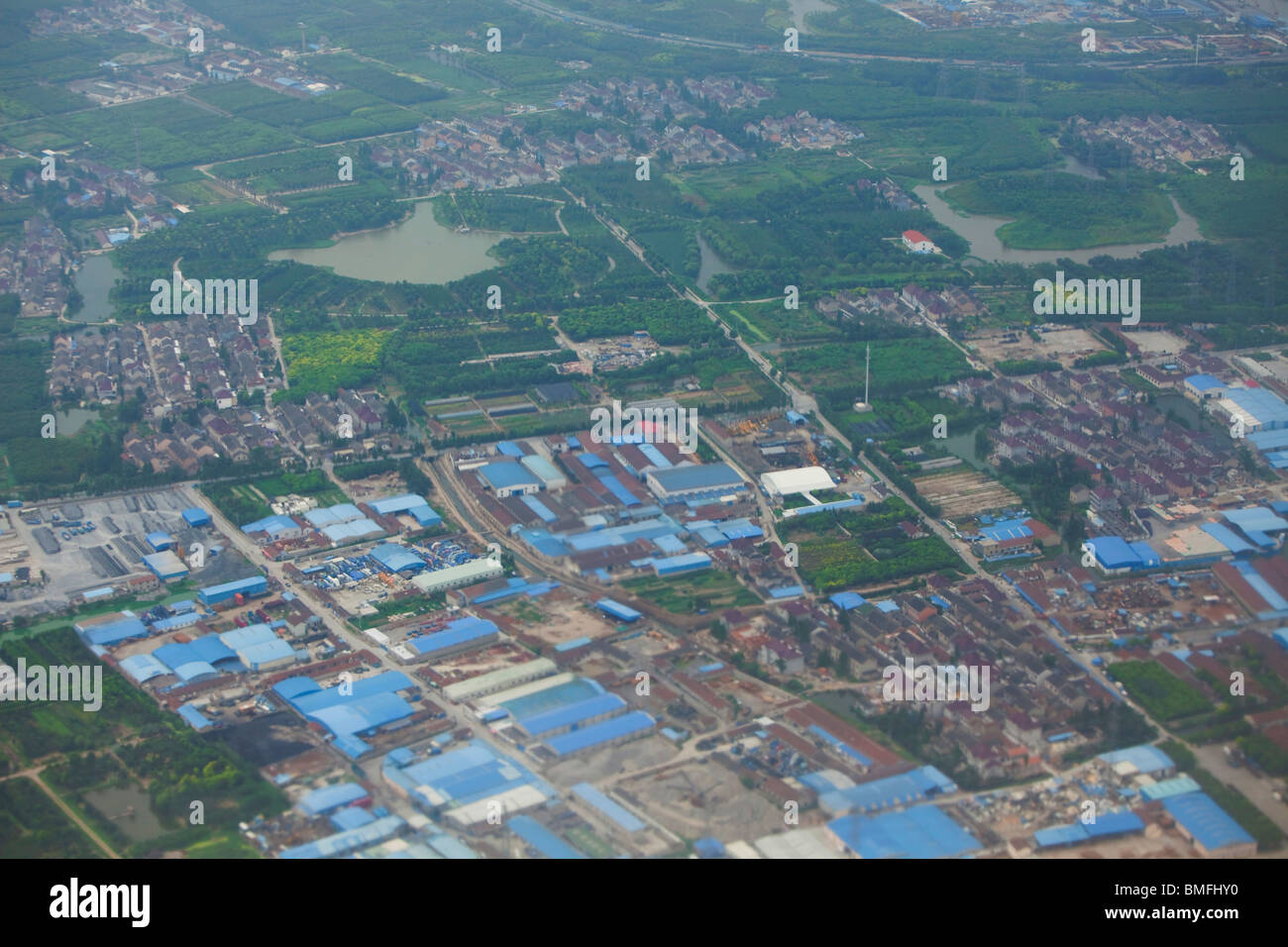 Factory china aerial view hi-res stock photography and images - Alamy
