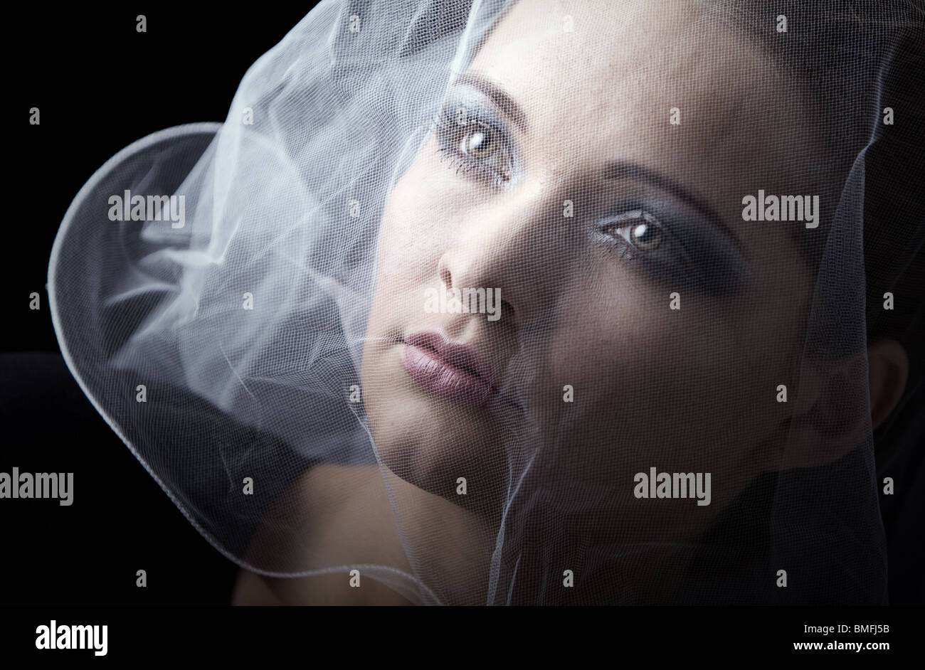 Woman netting covering face hi-res stock photography and images - Alamy