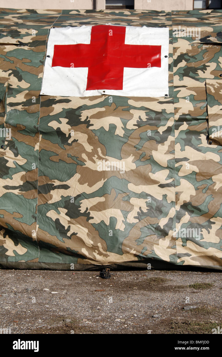 red cross military field hospital outdoors in sun Stock Photo - Alamy