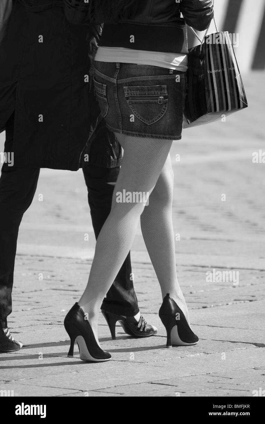 Pantyhose legs hi-res stock photography and images - Alamy