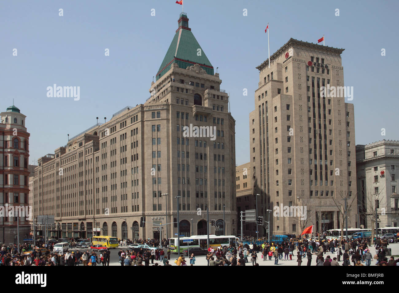 Sassoon House and Bank Of China, The Bund, Shanghai, China Stock Photo ...