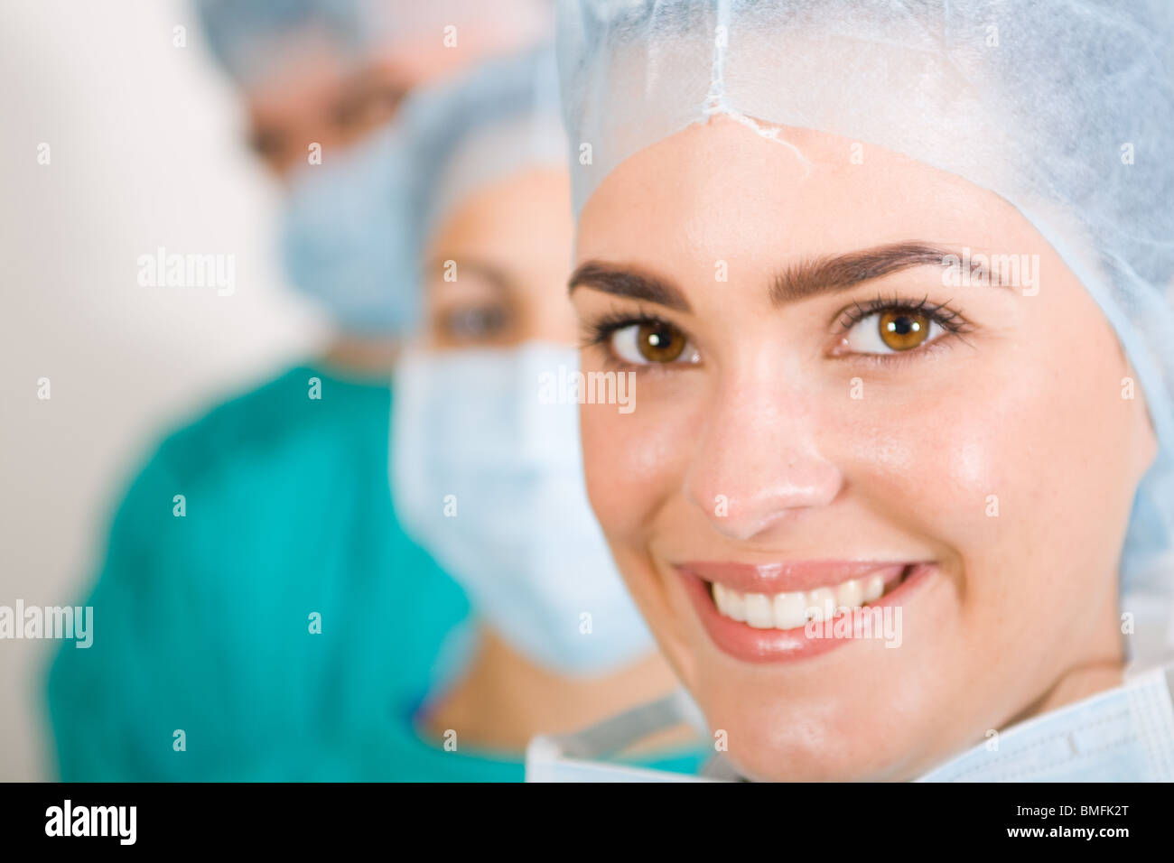 beautiful young female medical worker Stock Photo - Alamy