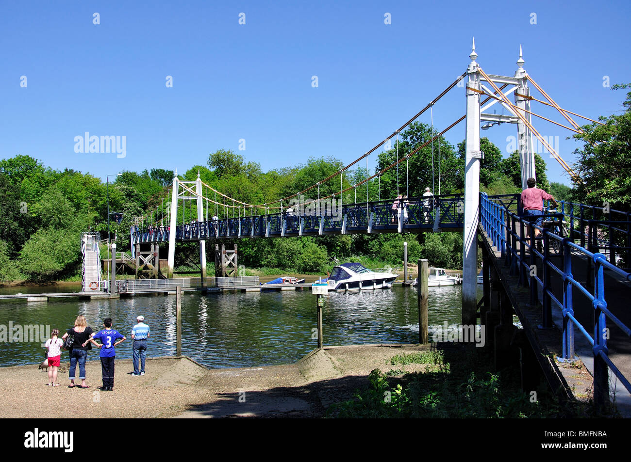 The Western Suspension Bridge, Teddington Lock, London Borough of ...