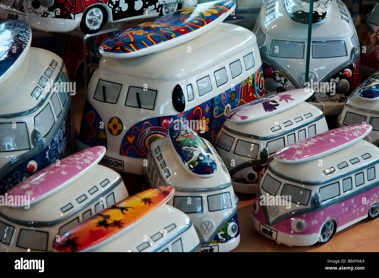 Collection of vw camper vans Stock Photo - Alamy