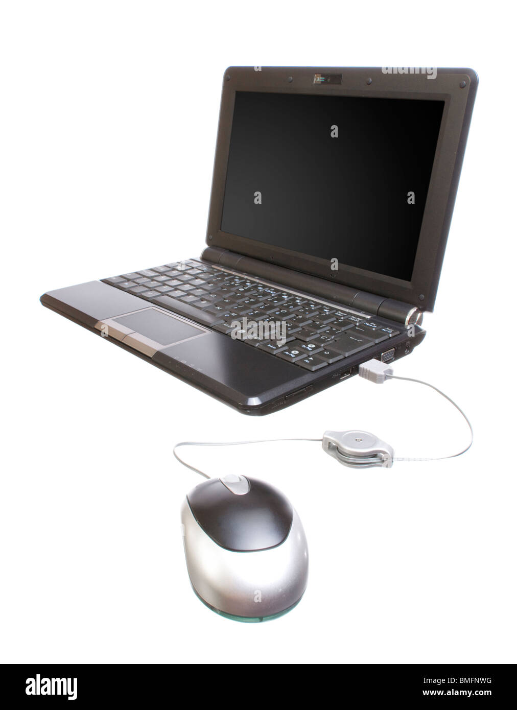 image of a new small netbook isolated over a white background Stock ...