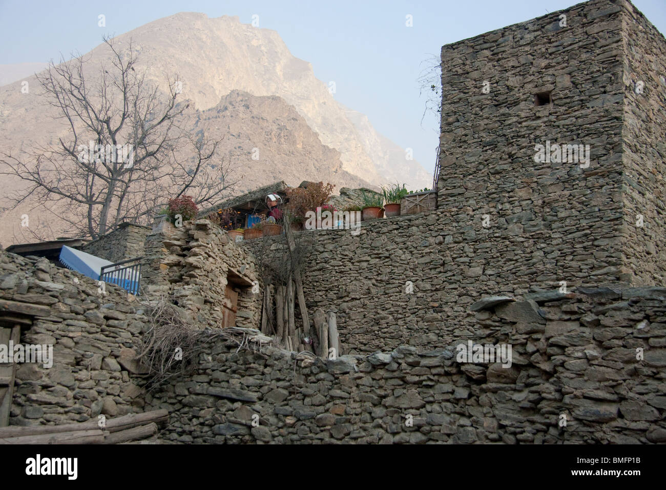 Qiang traditional architecture, Yingxiu, Wenchuan, Sichuan Province ...
