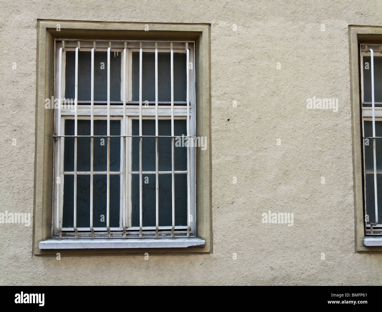 Barred window of an old prison Stock Photo - Alamy