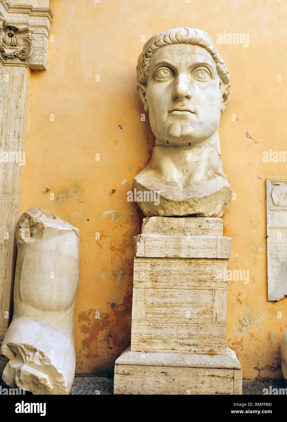 Colossus of constantine head sculpture hi-res stock photography and ...